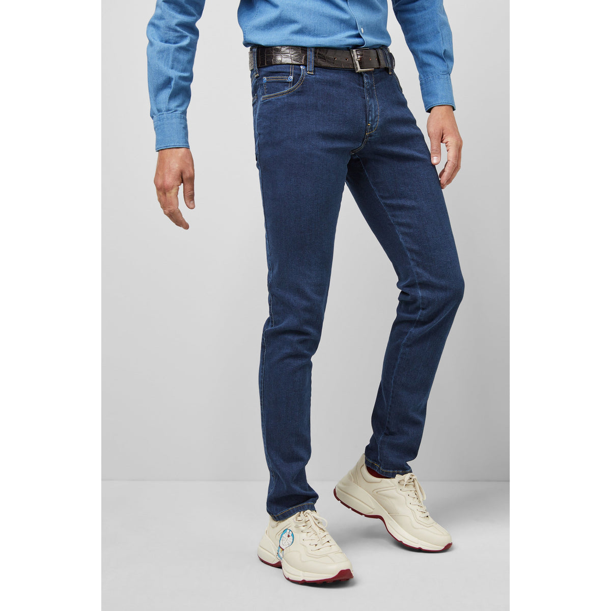 M|5 Jeans - Super Slim Fit Stretch Denim - Dark Blue | Ken Cook Menswear